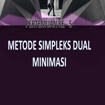 Metode simpleks dual | PPTX