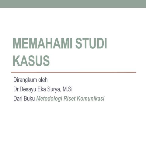 Study kasus | PPTX