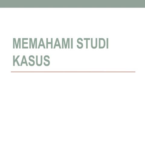 Study kasus | PPTX