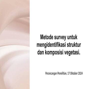 Metode Survey, Struktur dan Komposisi Jenis.pptx