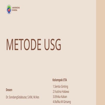 Metode usg yang membahas mengenai jenis-jenis metode pada pemeriksaan ...