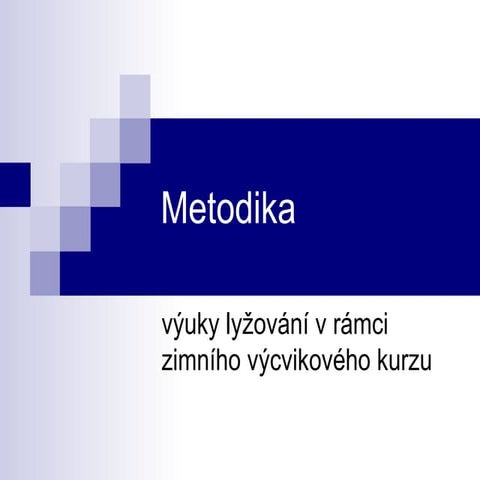 Metodika | PPT
