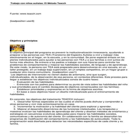 Método Teacch | PDF