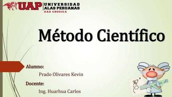 Esquema "MÉTODO CIENTÍFICO" | PPT