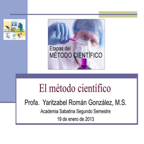 Metodo cientifico | PPT