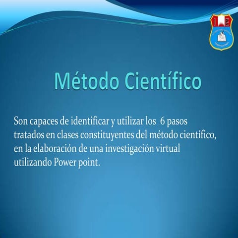 Metodo cientifico rfg | PPT