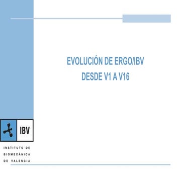 Método Ergo/IBV ( 1997-2017) | PPTX