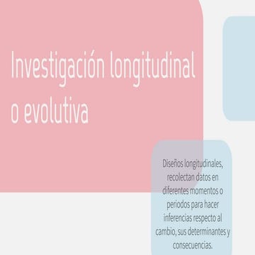 Investigacion no experimental DISENO LONGITUDINAL | PPT