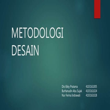 Metodologi design | PPT