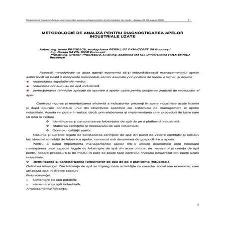 Metodologie de analia | PDF