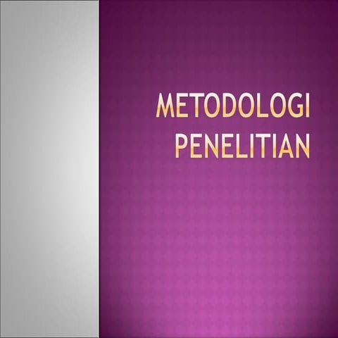 Metodologi Penelitian | PPT