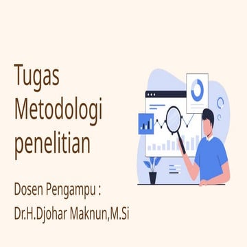 Materi metodologi penelitian dan penjelasan nya | PPTX
