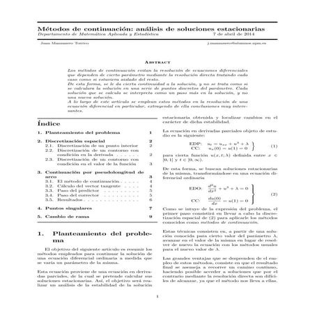 Continuation methods | PDF