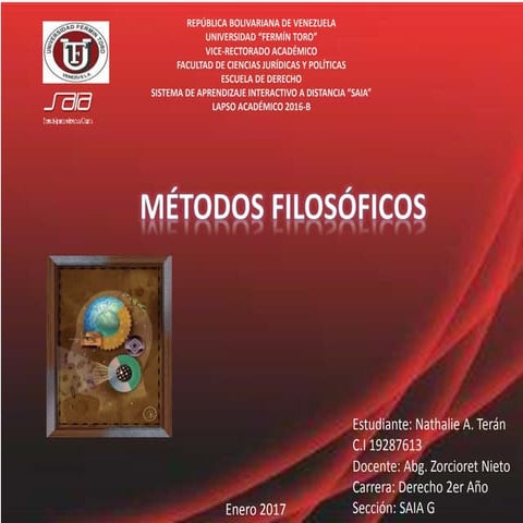 Metodos filosoficos. | PPTX