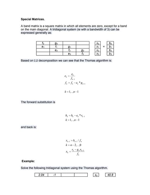 Thomas algorithm | PPTX