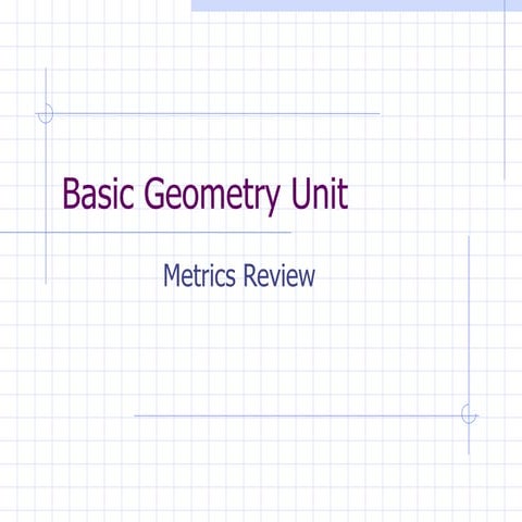 Metric notes | PPT