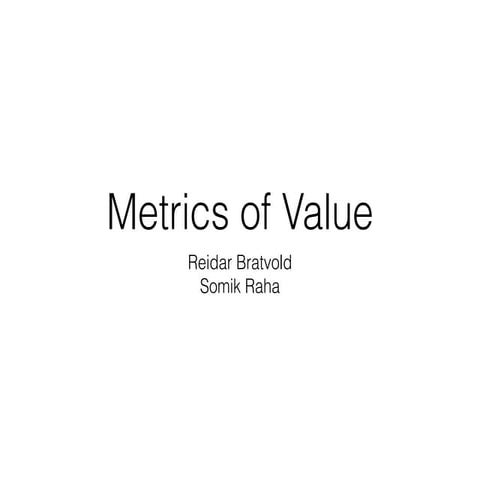 Metric Patterns Session Slides | PDF