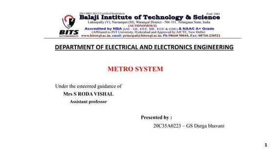 metro station planning ar.ravi sankar alumni(auce architecture) | PPTX ...