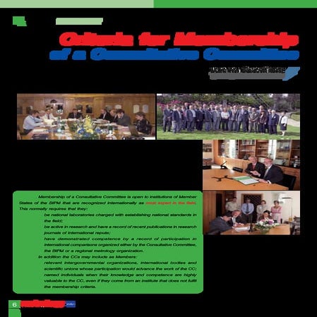 Criteria for membership of a Consultative Committees | PDF