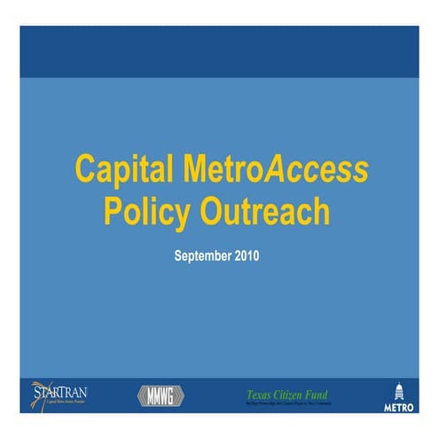 Metro access policy_recommendations | PPT