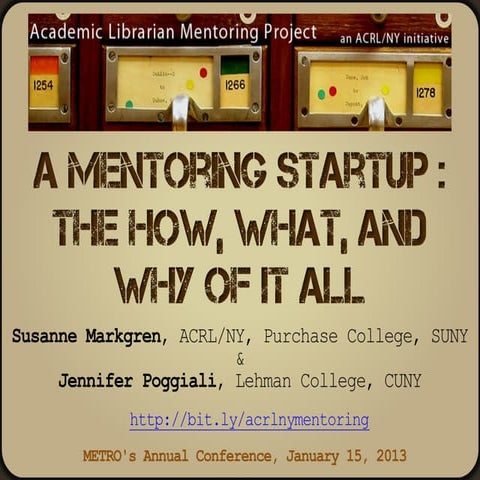 A Mentoring Startup: The How, What, and Why of it All | PDF | Startups | Business