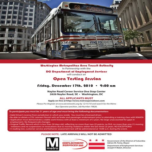 Metro bus flyer | PDF