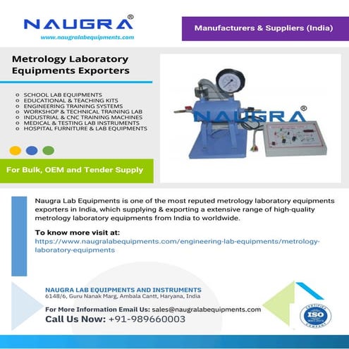 Metrology Laboratory Equipments Exporters.pdf