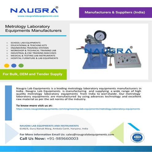 Metrology Laboratory Equipments Manufacturers.pdf