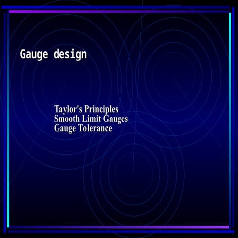 metrology Module-2 PPT-2 Gauge design.ppt