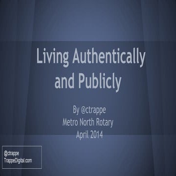 Sharing Authentic Stories - The Authentic Storytelling project | PPT