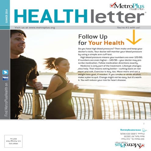 MetroPlus Health Letter - Summer 2014 | MetroPlus | PDF | Diabetes ...
