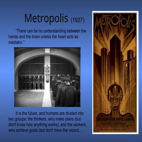 Metropolis: Futuristic movie from 1927.. | PPT
