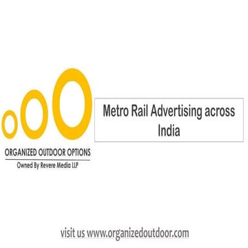 Metro Rail Advertising Across India - Metro Train Branding | PDF