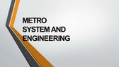 Presentation on Underground metro. | PPT