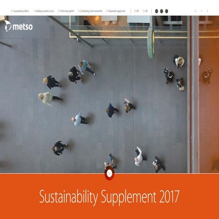 Metso Sustainability Supplement 2017 | PDF