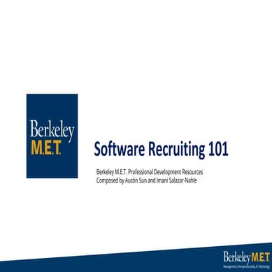 [MET] Software Recruiting 101 | PPTX