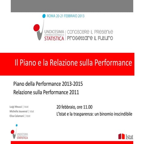 L. Meucci, M. Jouvenal, E. Calamani - Il Piano e la Relazione sulla ...