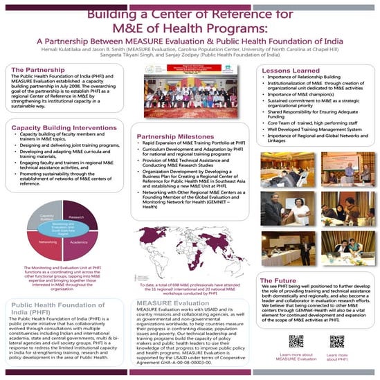 Building a Center of Reference for M&E of Health Programs: A ...