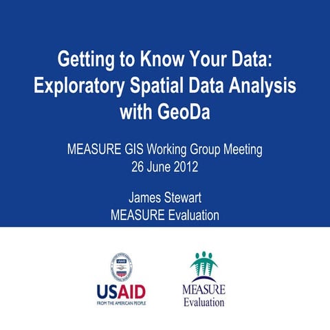 Exploratory Spatial Analysis using GeoDa | PDF