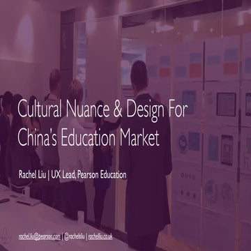Cultural Nuance & Design for China's Education Market | PDF