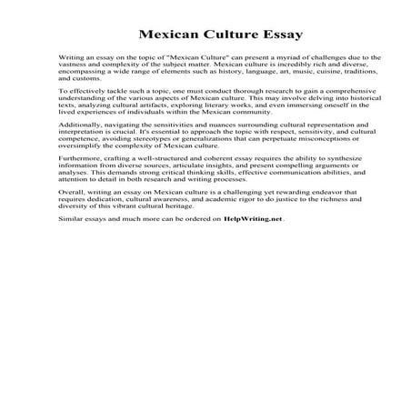 Mexican Culture Language National Hispanic Heritage Month Learn