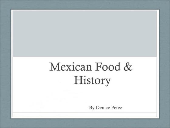 Mexican food | PPT