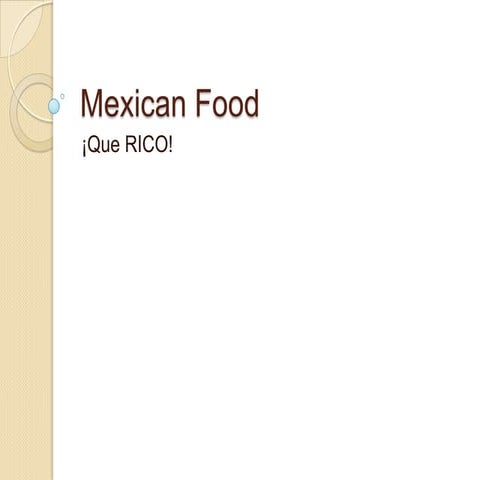 Mexican food | PPT