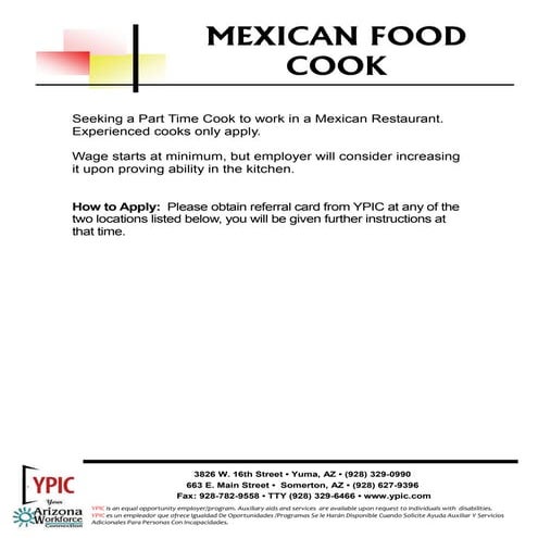 Mexican Food Cook | PDF