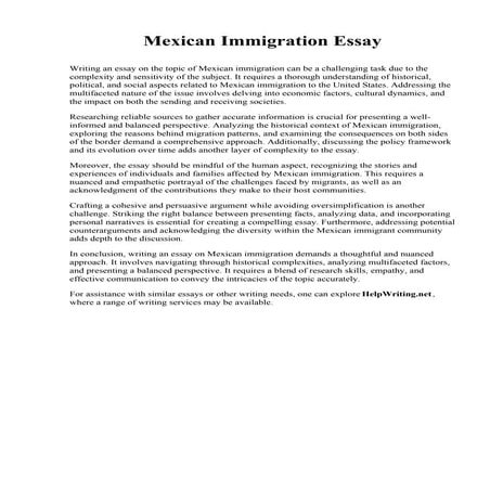 Mexican Immigration Essay.pdf