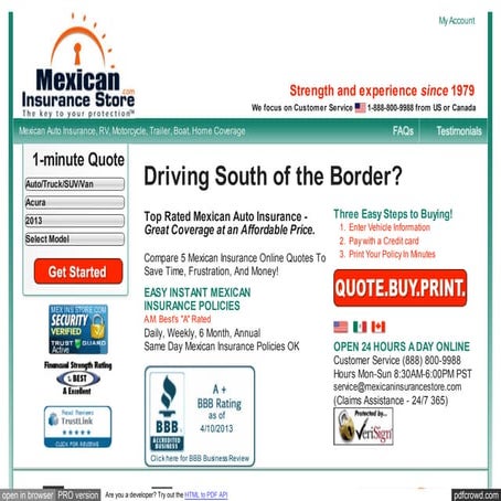 Mexican Insurancestore | PPT