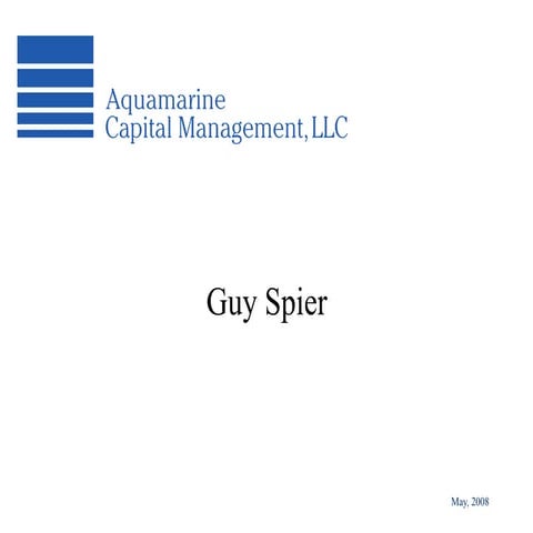 Guy Spier VIF 2008. | PDF