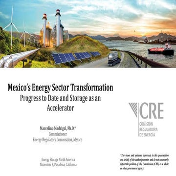 Mexico's Clean Energy Transformation and Storage | PDF