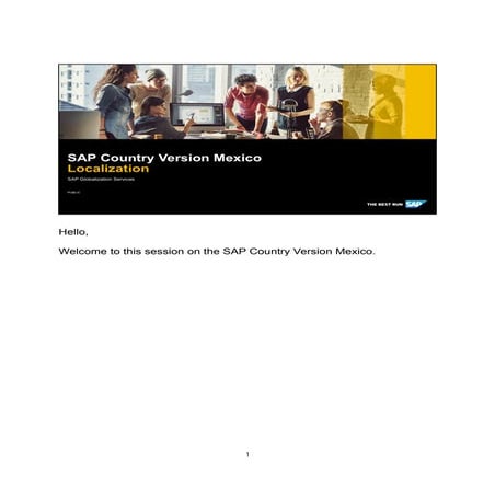 Mexico SAP country version s4hana | PDF | Business Accounting & Finance ...