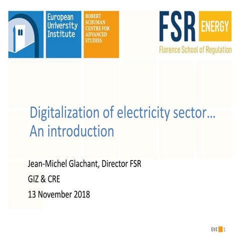 Digitalization of electricity sector… An introduction | PPTX